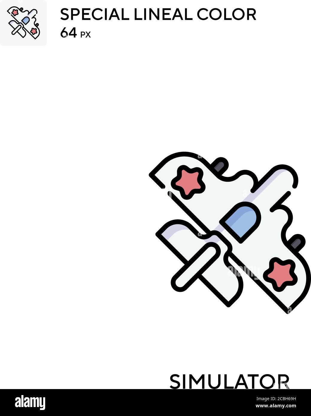 Airplane cockpit flight simulator Cut Out Stock Images & Pictures - Alamy