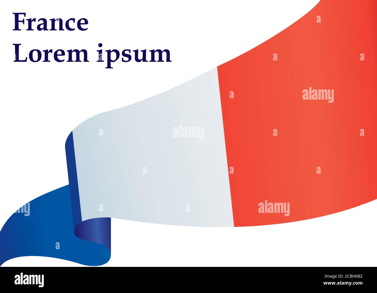 Flag of France, French Republic. Template for award design, an official ...