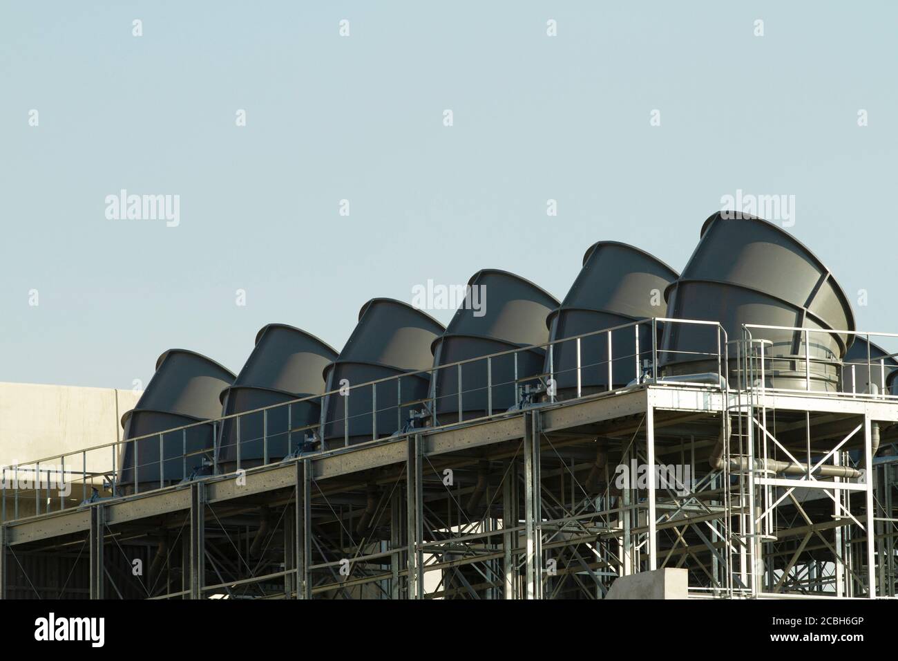 Large air conditioning system under installation Stock Photo - Alamy