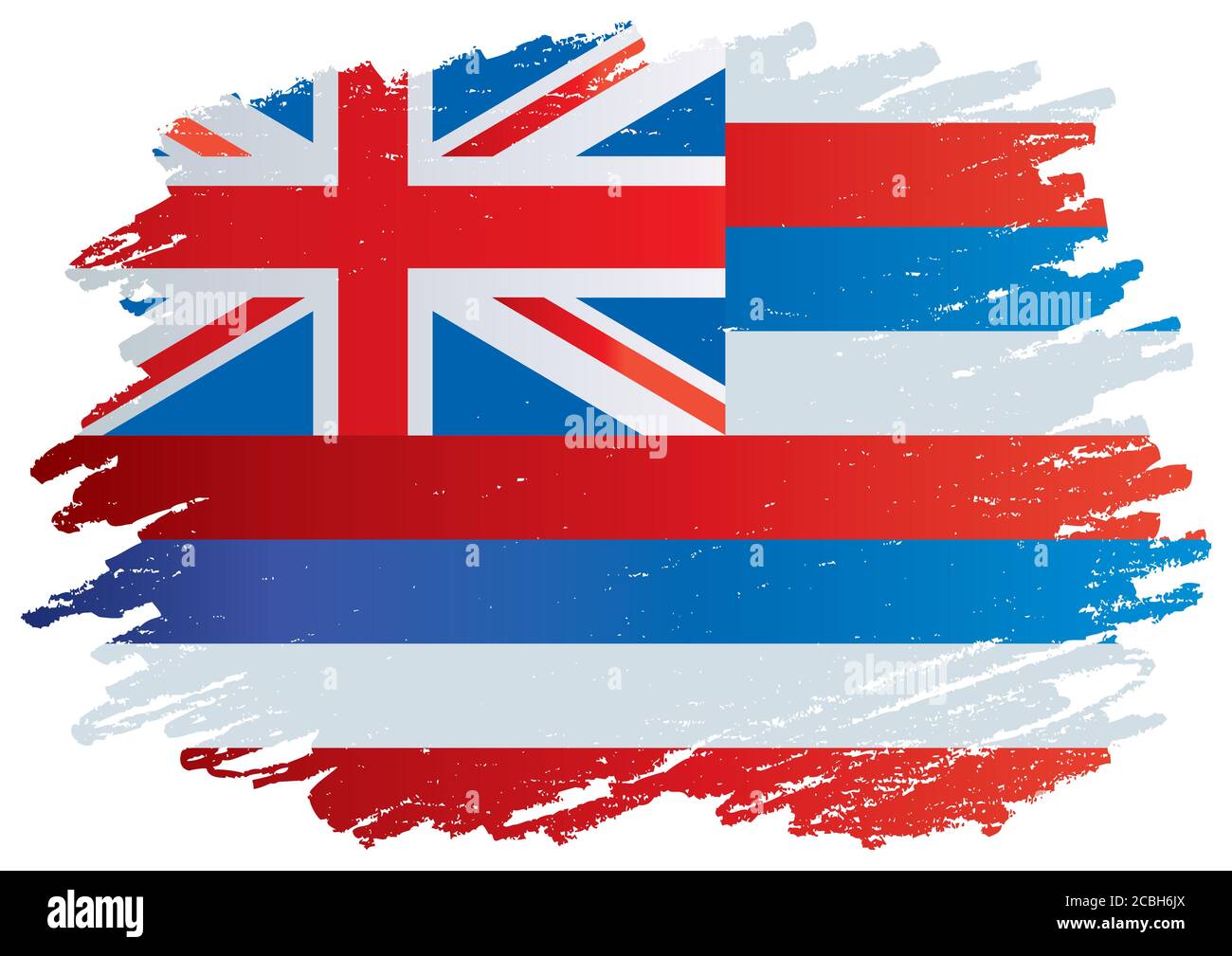 Flag of Hawaii, State of Hawaii, United States of America. Template for ...