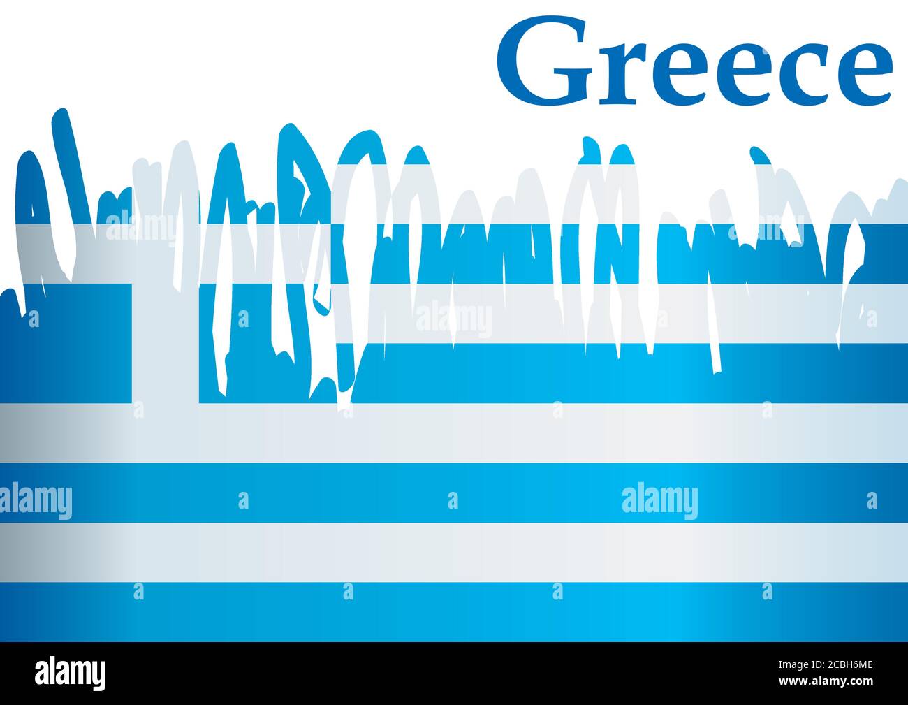 Flag of Greece, Hellenic Republic. Template for award design, an ...