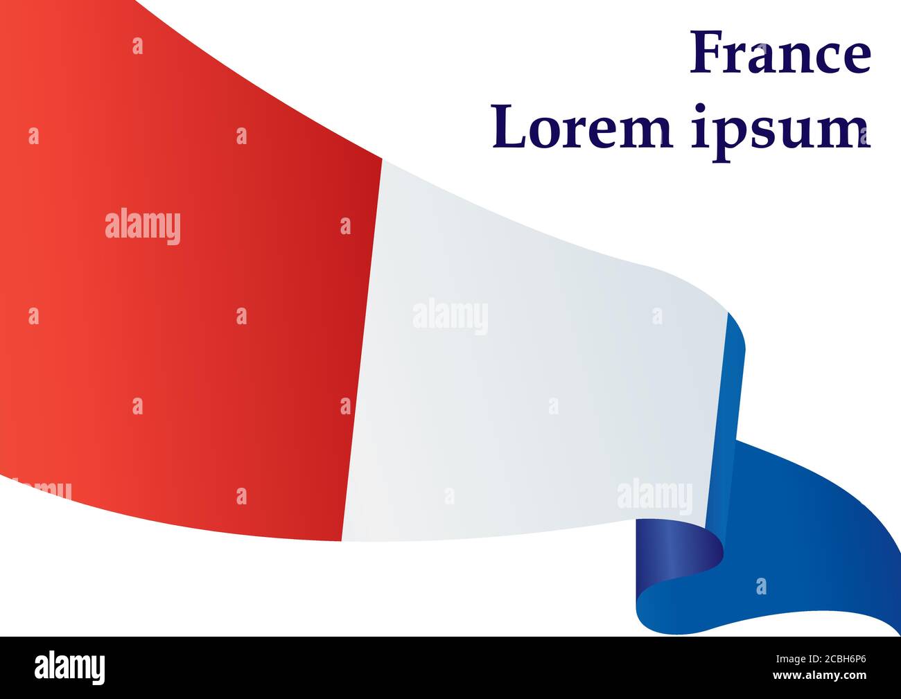 Flag of France, French Republic. Template for award design, an official ...