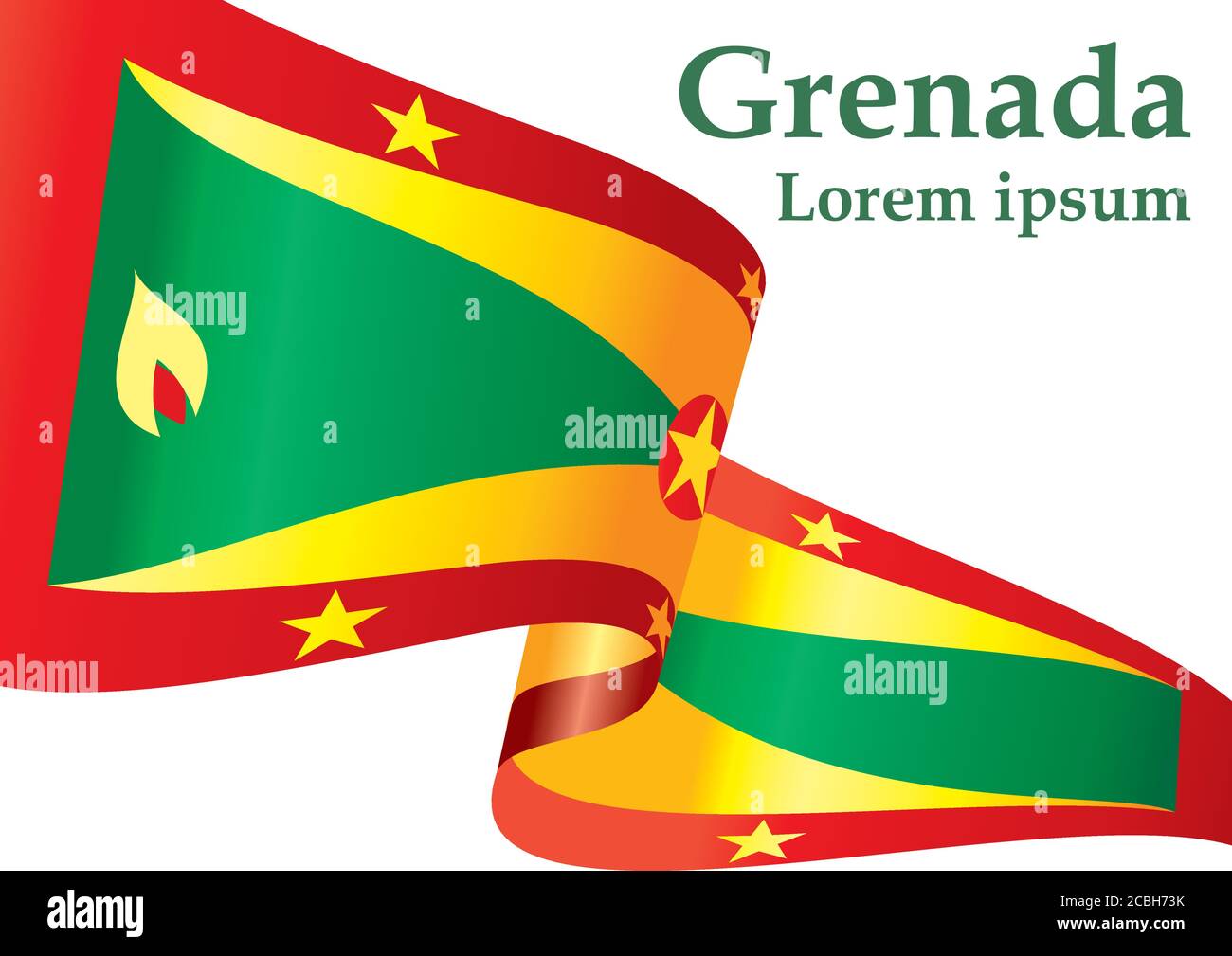 Flag of Grenada, Grenada is a country in the West Indies, Island of ...
