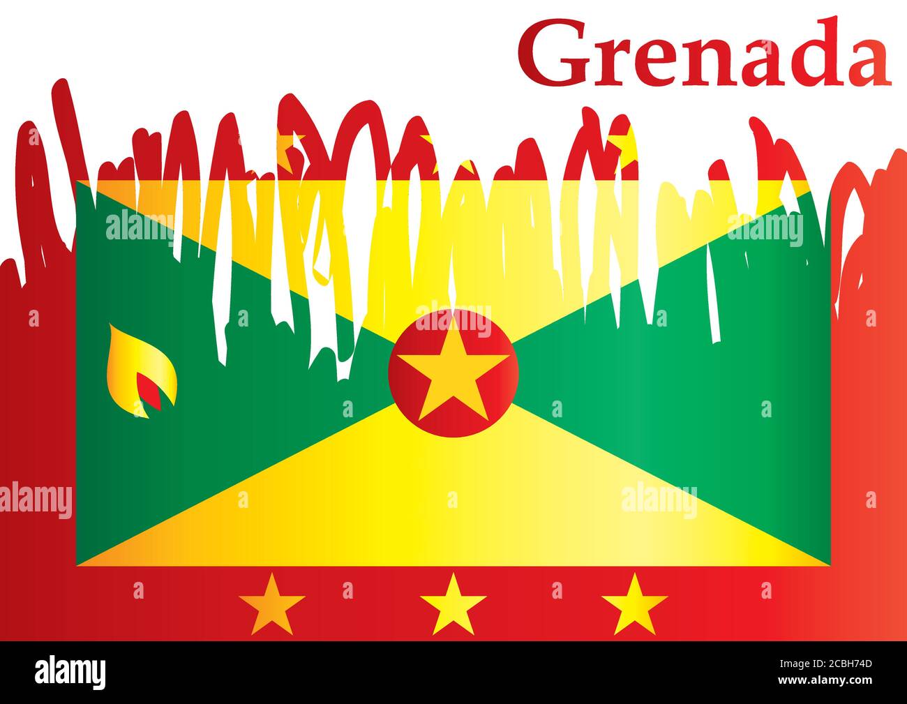 Flag of Grenada, Grenada is a country in the West Indies, Island of ...