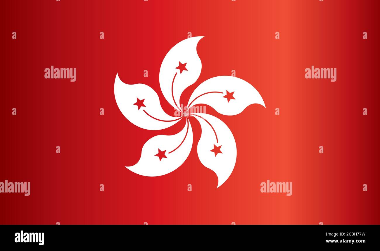 Flag of Hong Kong, Special Administrative Region of the People's Republic of China Stock Vector ...
