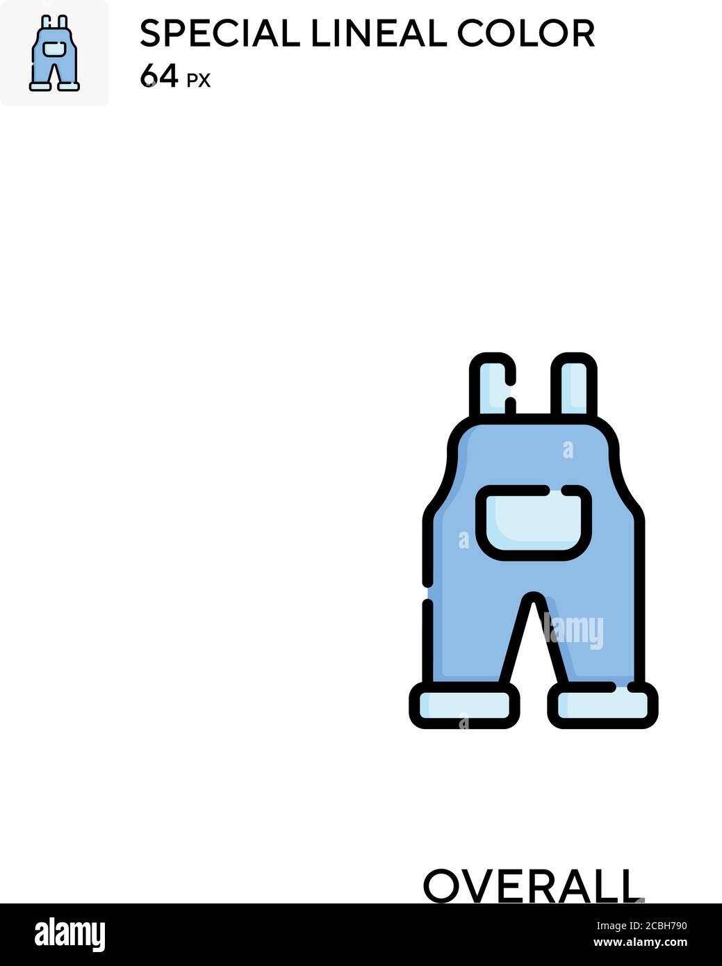 Overall special lineal color vector icon. Overall icons for your ...