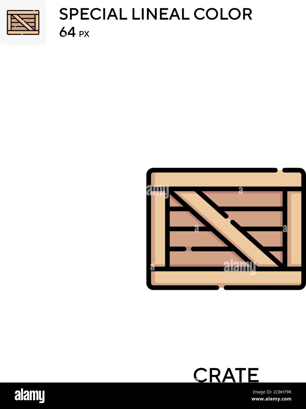 Crate special lineal color vector icon. Crate icons for your business ...