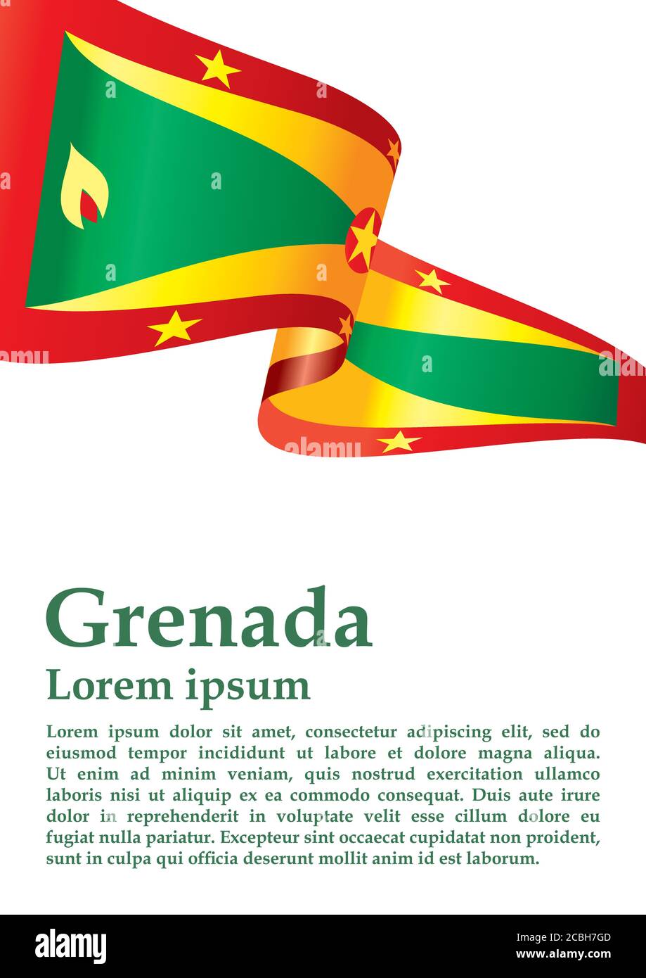 Flag of Grenada, Grenada is a country in the West Indies, Island of ...