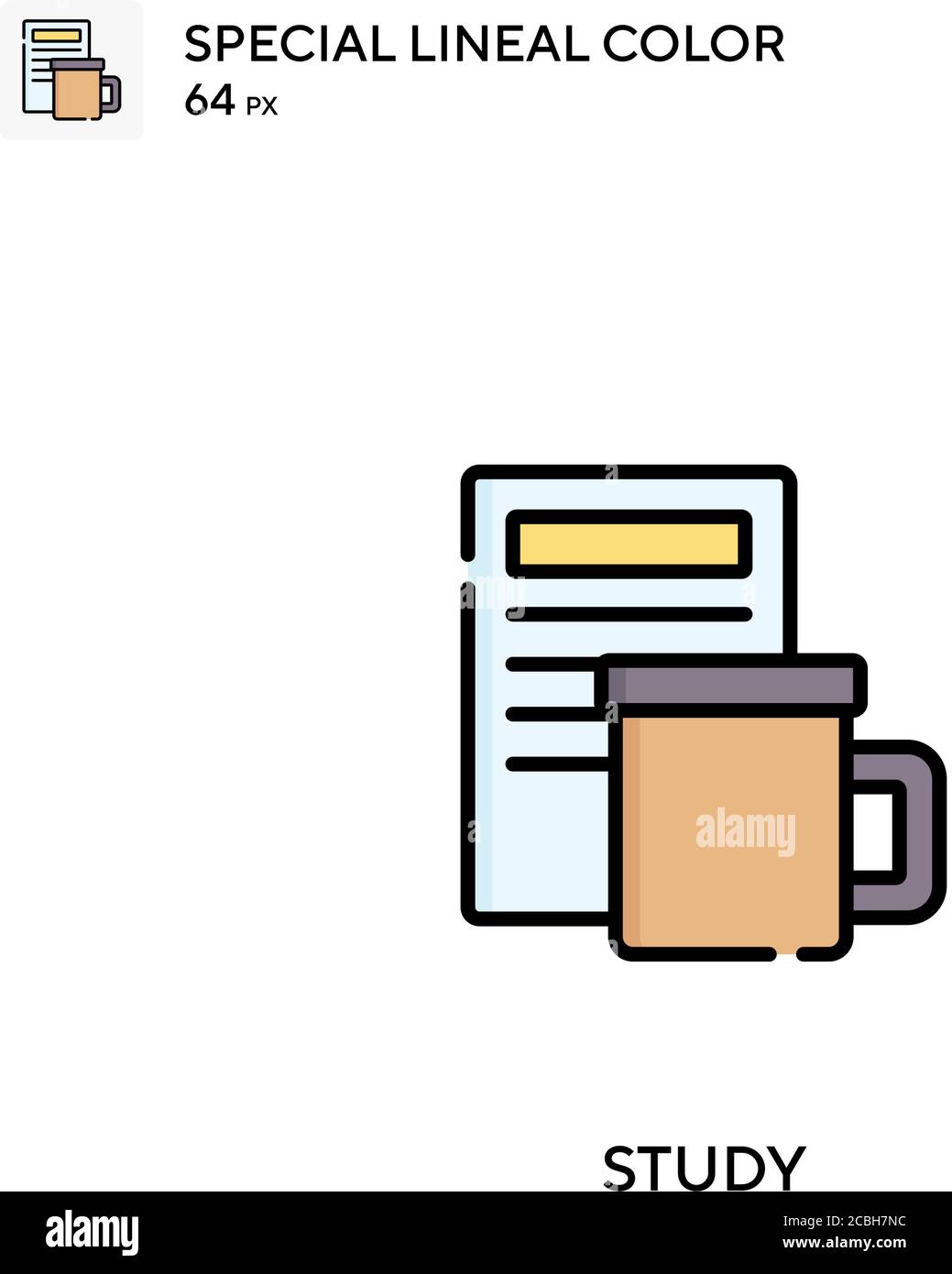 Study special lineal color vector icon. Study icons for your business ...