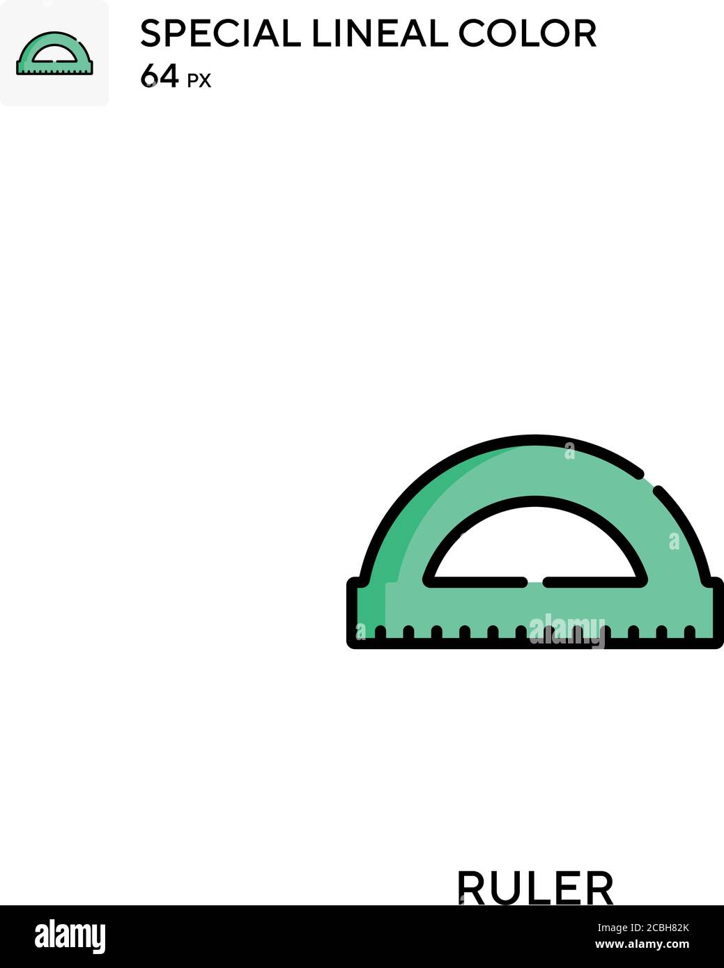 Ruler special lineal color vector icon. Ruler icons for your business ...