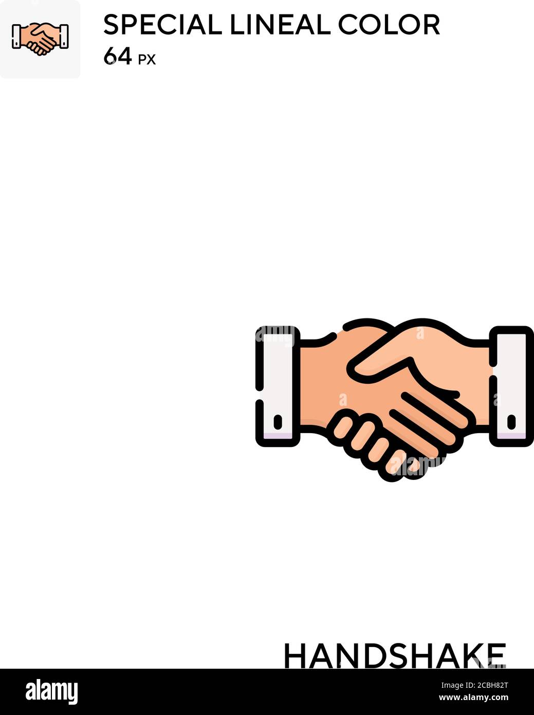 Handshake special lineal color vector icon. Handshake icons for your ...