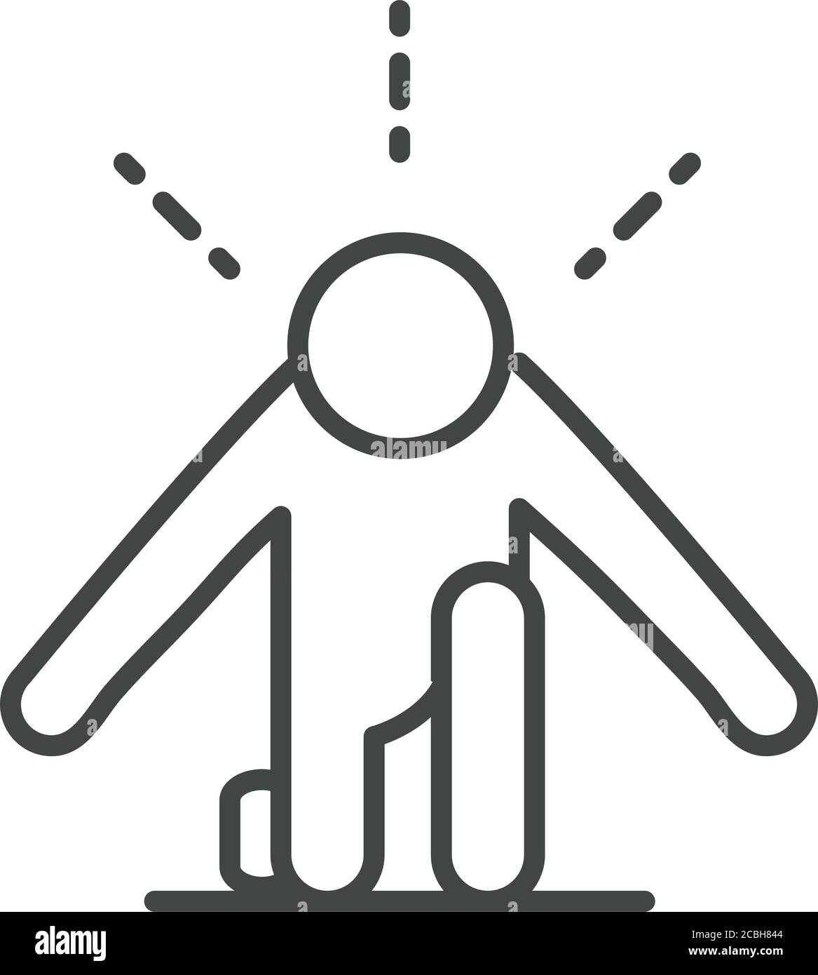 front view runner position of start sport race line icon design vector ...