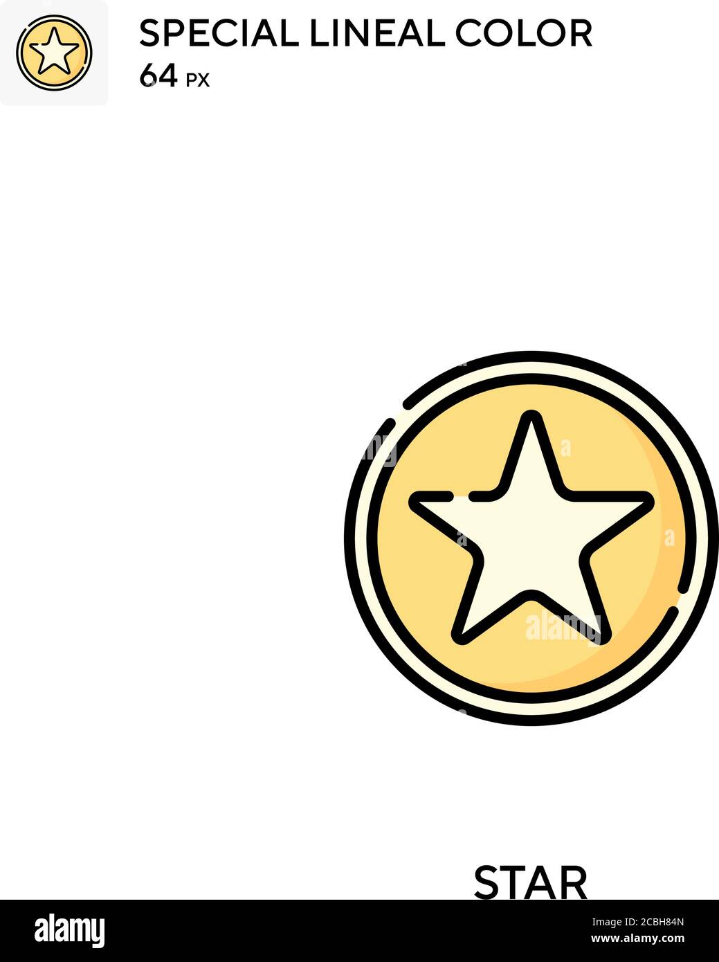 Star special lineal color vector icon. Star icons for your business ...