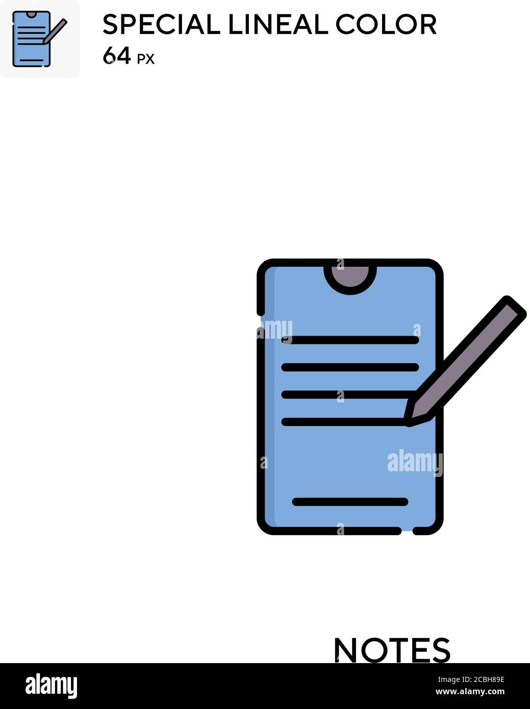 Notes special lineal color vector icon. Notes icons for your business ...