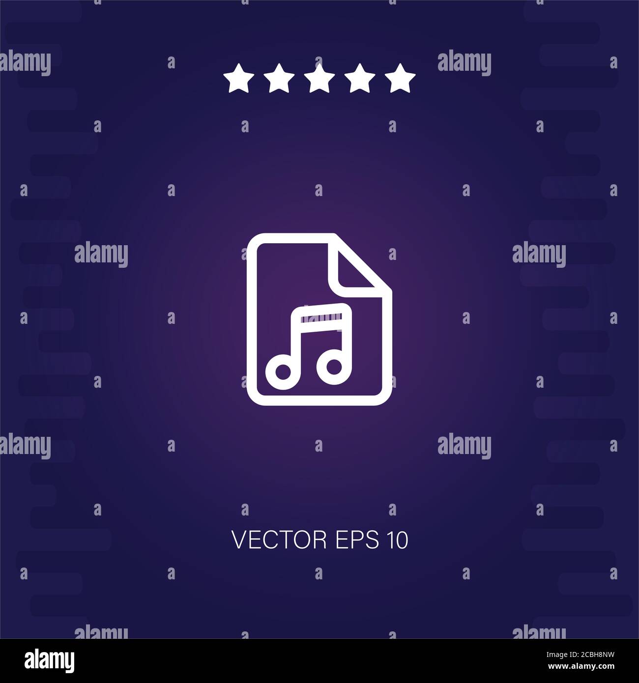 music sheet vector icon modern illustration Stock Vector Image & Art ...
