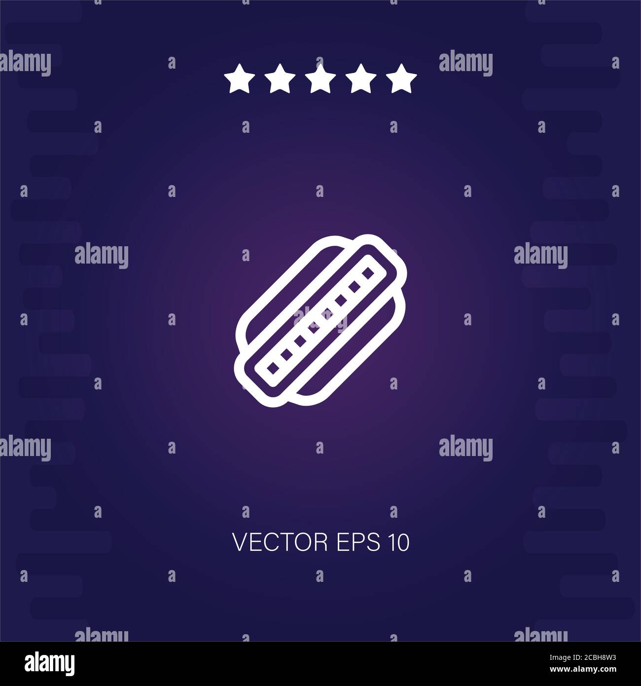 harmonica vector icon modern illustration Stock Vector Image & Art - Alamy