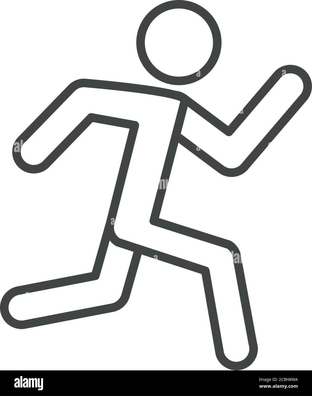 male running speed sport race line icon design vector illustration ...