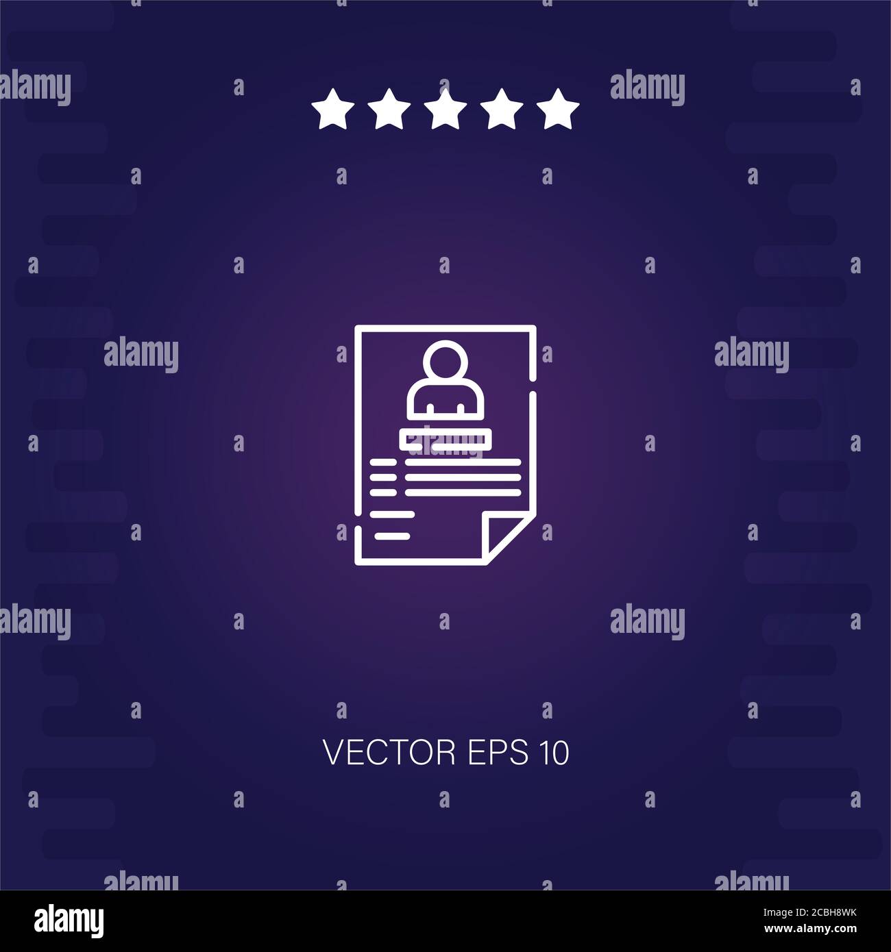 CV vector icon modern illustration Stock Vector Image & Art - Alamy