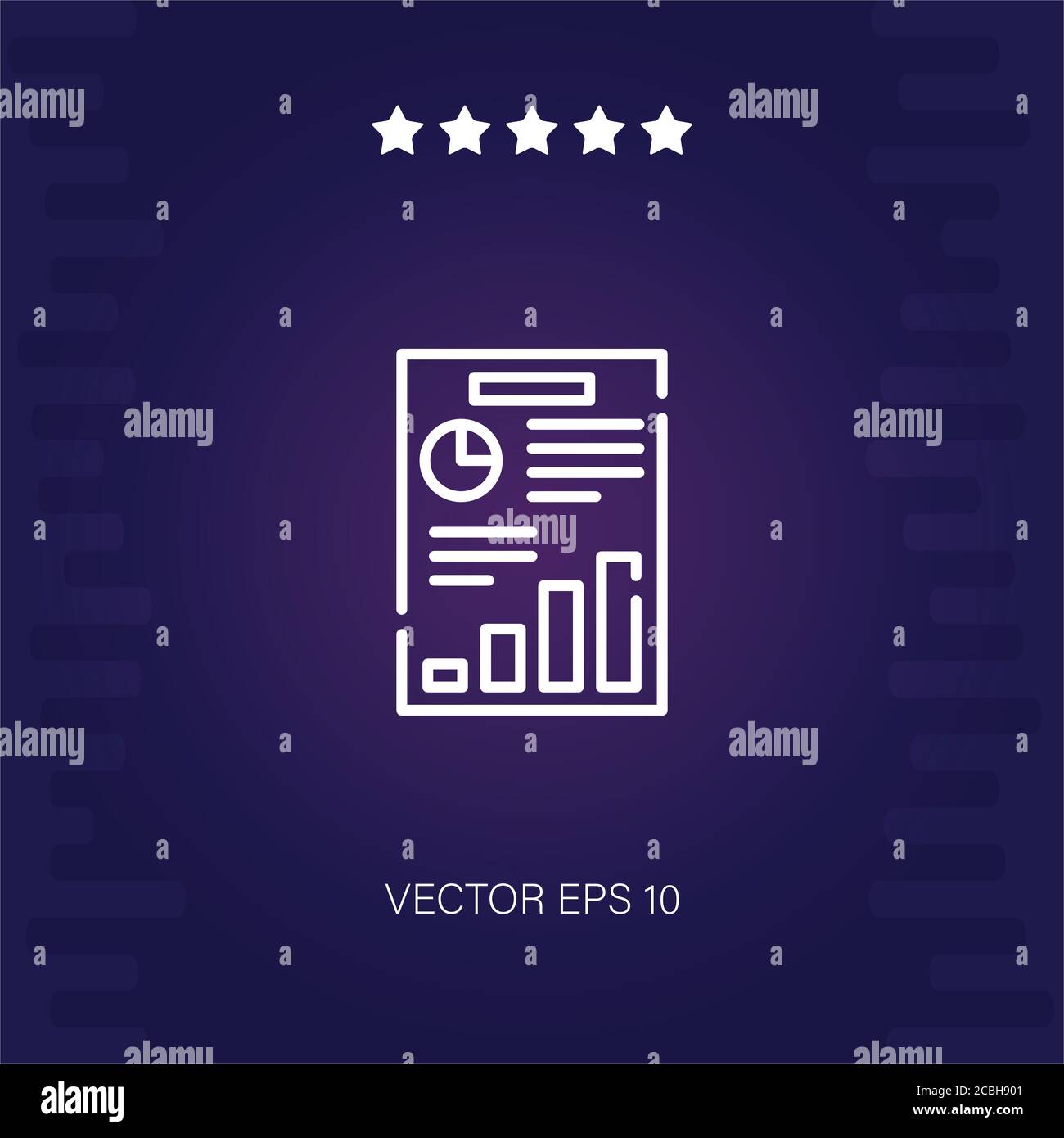 business report vector icon modern illustration Stock Vector Image ...