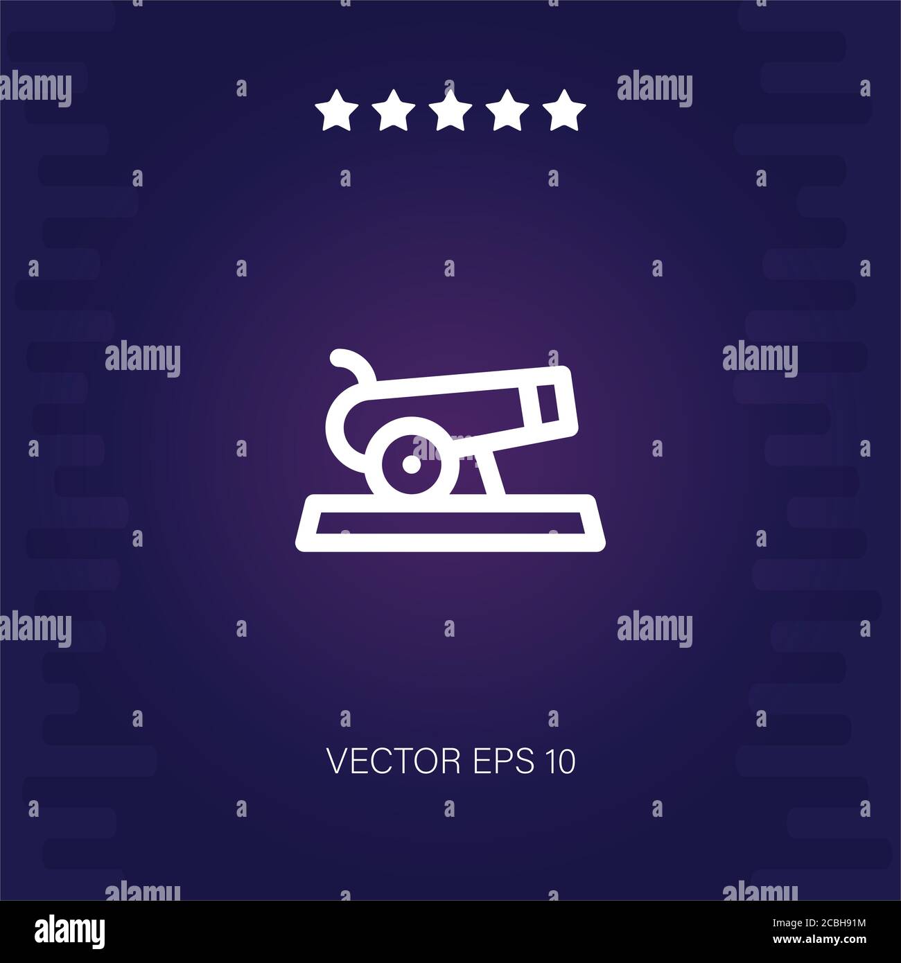 cannon vector icon modern illustration Stock Vector Image & Art - Alamy