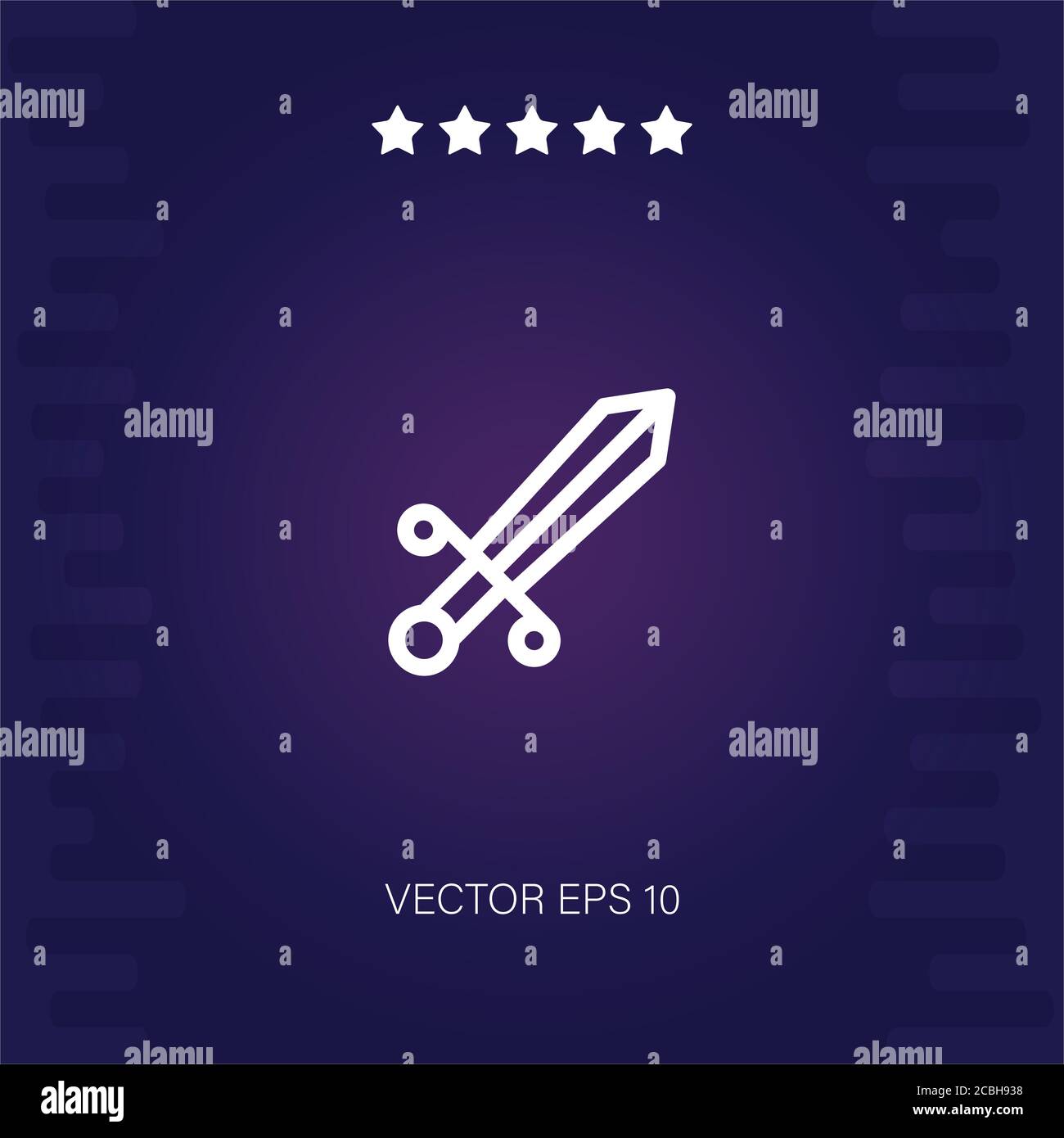 sword vector icon modern illustration Stock Vector Image & Art - Alamy