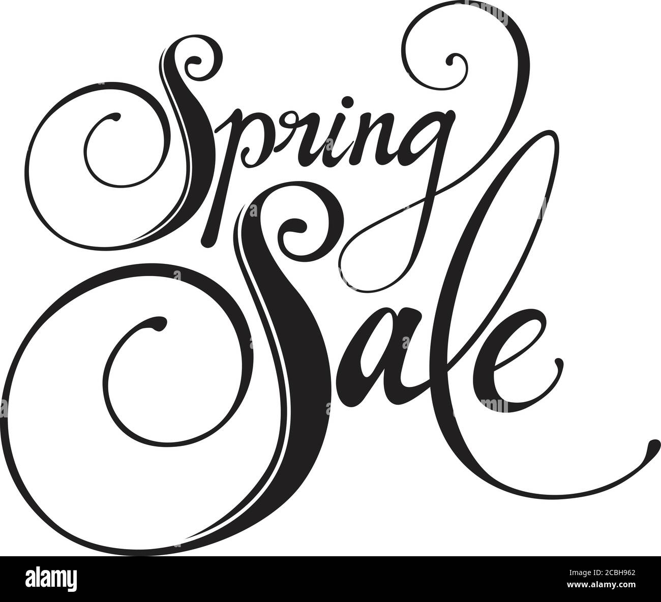 Custom Calligraphy Text Stock Vector Image & Art - Alamy