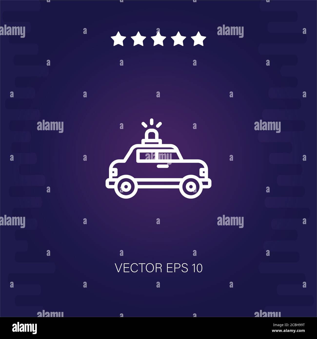 police car vector icon modern illustration Stock Vector Image & Art - Alamy