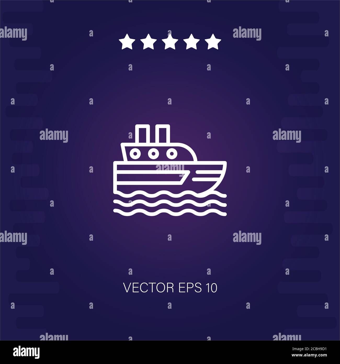 ship vector icon modern illustration Stock Vector Image & Art - Alamy