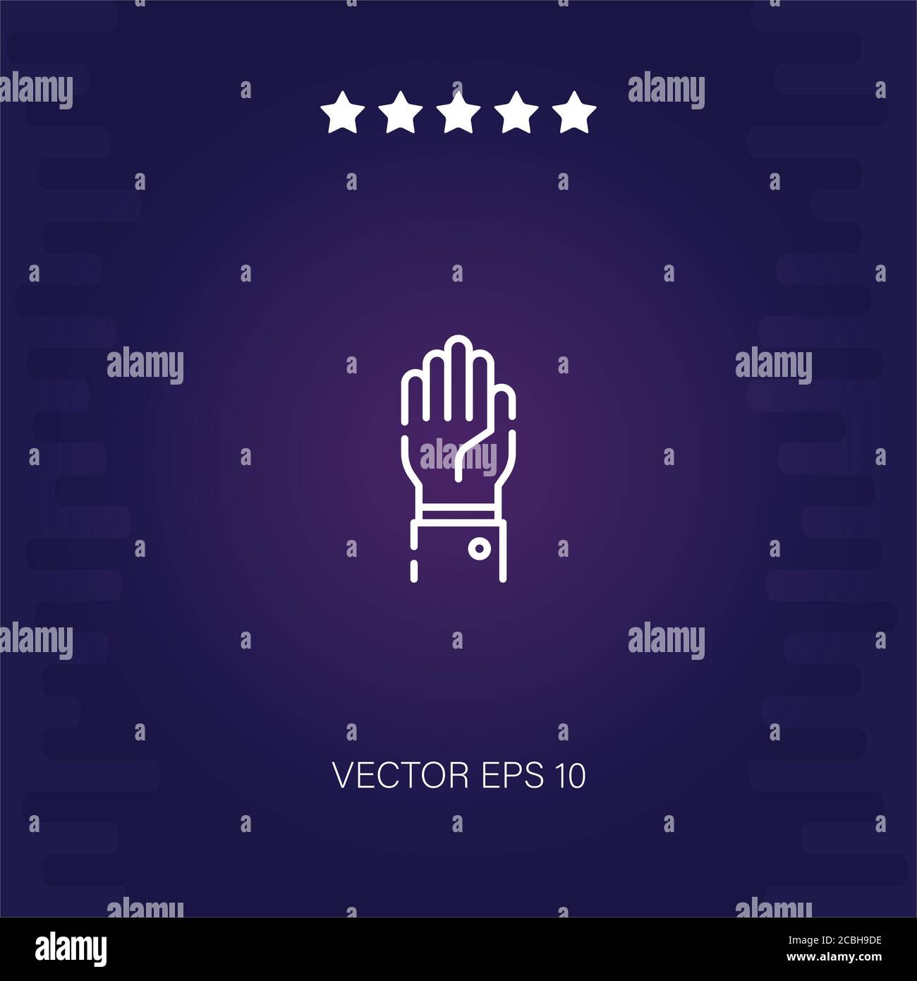 raise hand vector icon modern illustration Stock Vector Image & Art - Alamy