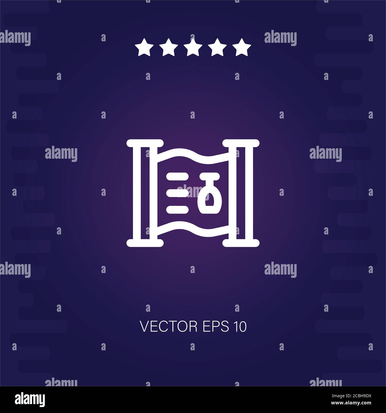 parchment vector icon modern illustration Stock Vector Image & Art - Alamy