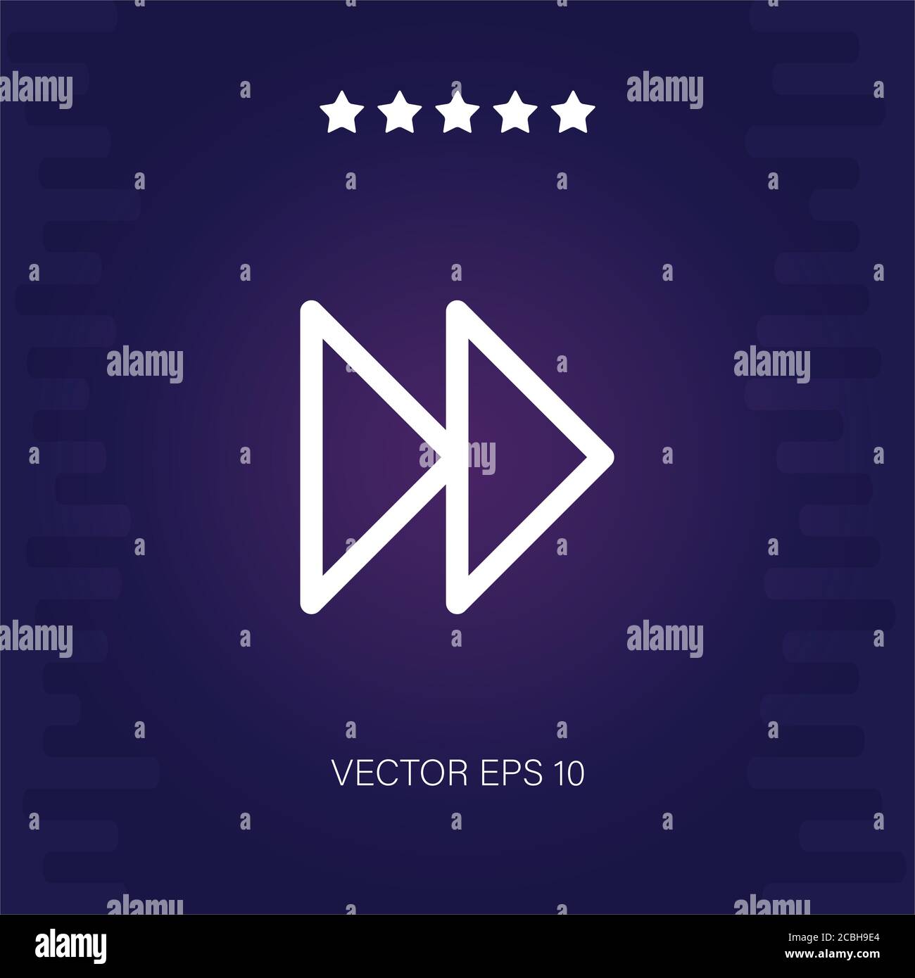 fast forward vector icon modern illustration Stock Vector Image & Art ...