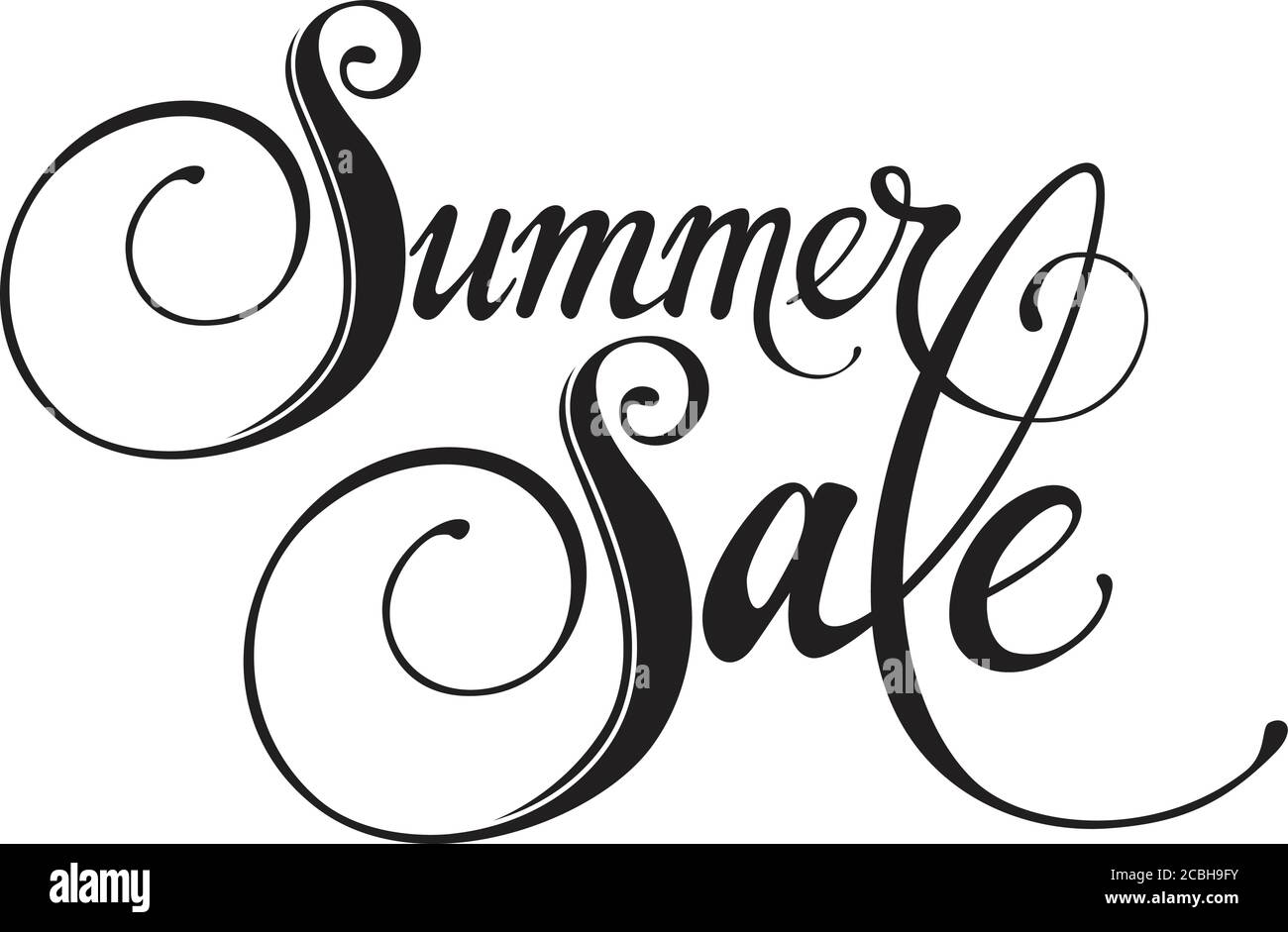 Custom Calligraphy Text Stock Vector Image & Art - Alamy