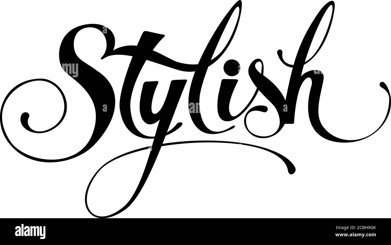 Custom Calligraphy Text Stock Vector Image And Art Alamy