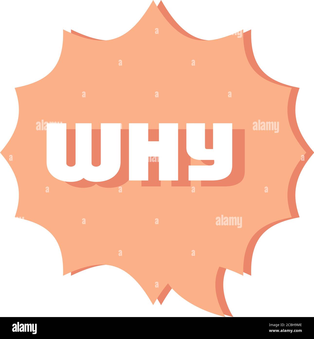 slang bubbles, text why message over white background, flat icon design ...