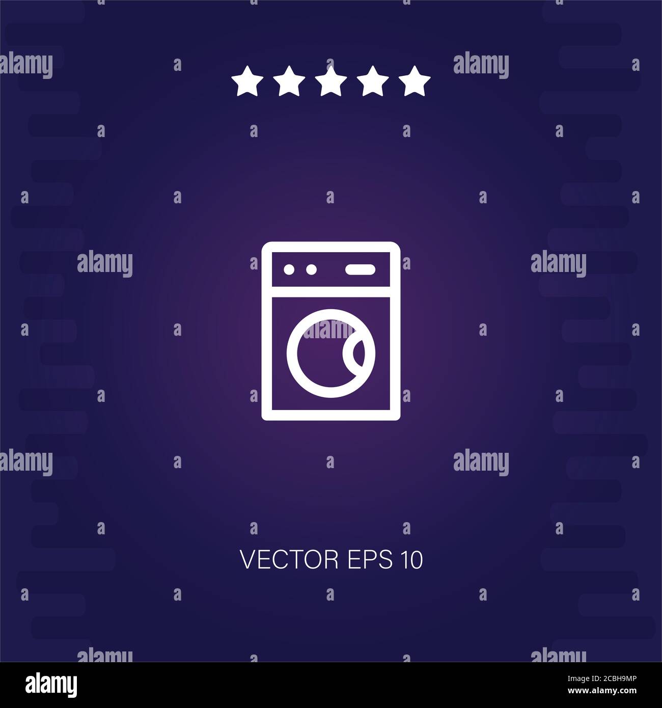 washing machine vector icon modern illustration Stock Vector Image ...