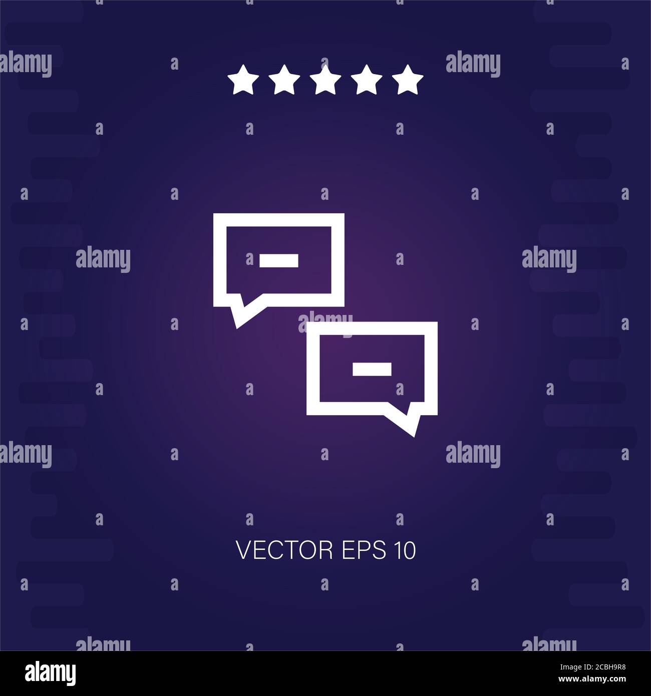 conversation vector icon modern illustration Stock Vector Image & Art ...