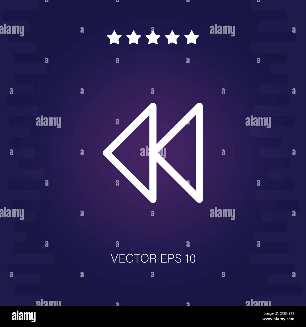 rewind vector icon modern illustration Stock Vector Image & Art - Alamy