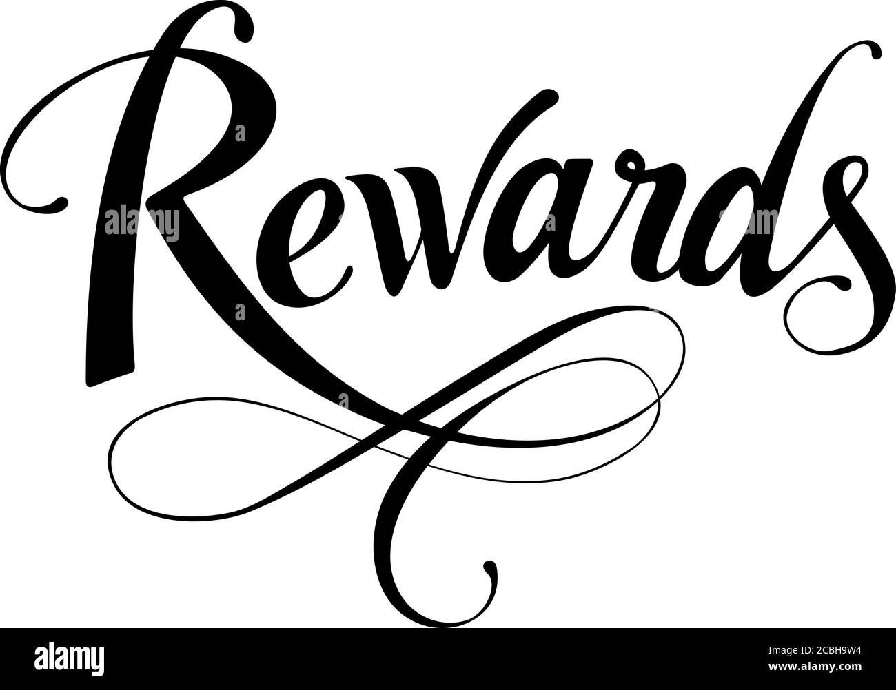 Custom Calligraphy Text Stock Vector Image & Art - Alamy