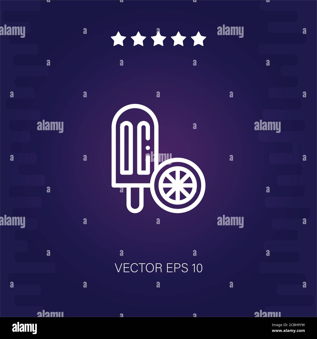 ice pop vector icon modern illustration Stock Vector Image & Art - Alamy