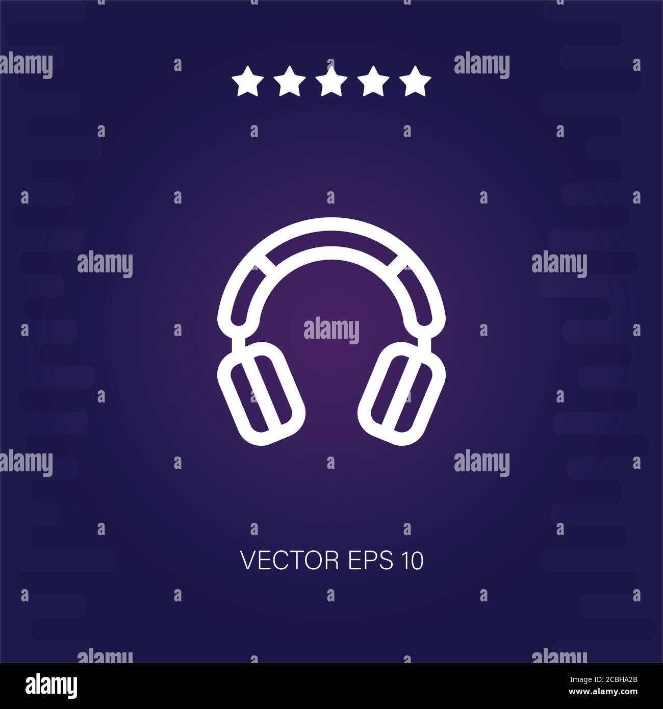 headphones vector icon modern illustration Stock Vector Image & Art - Alamy