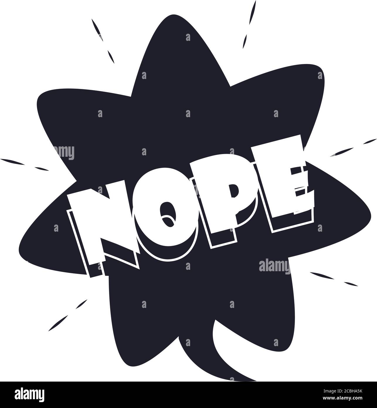 Nope not today Stock Vector Images - Alamy