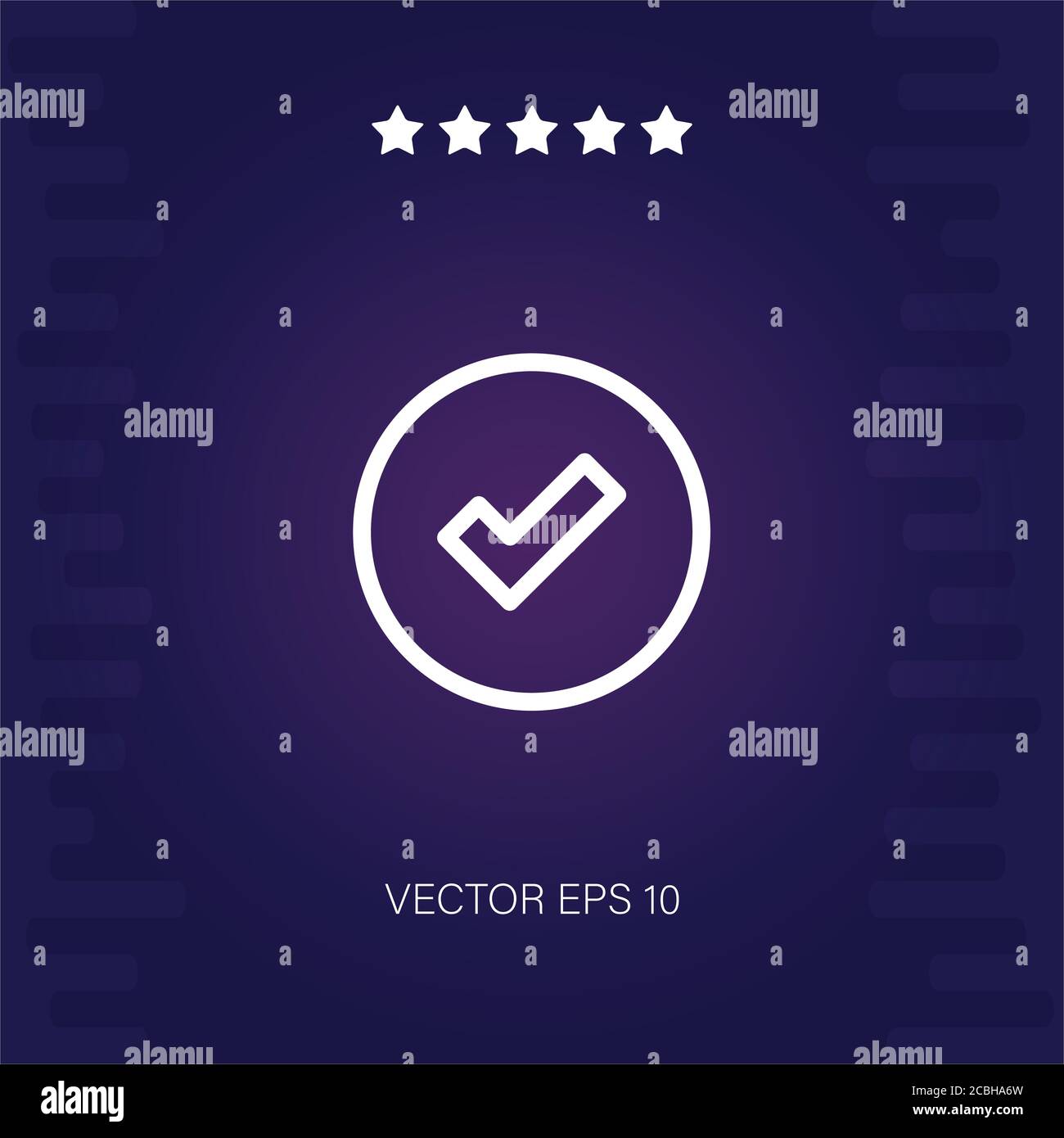 check mark vector icon modern illustration Stock Vector Image & Art - Alamy