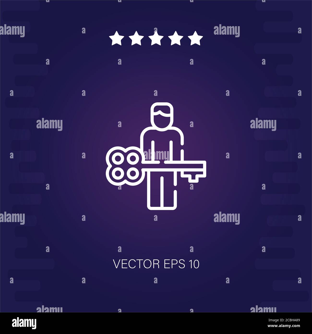 key person vector icon modern illustration Stock Vector Image & Art - Alamy