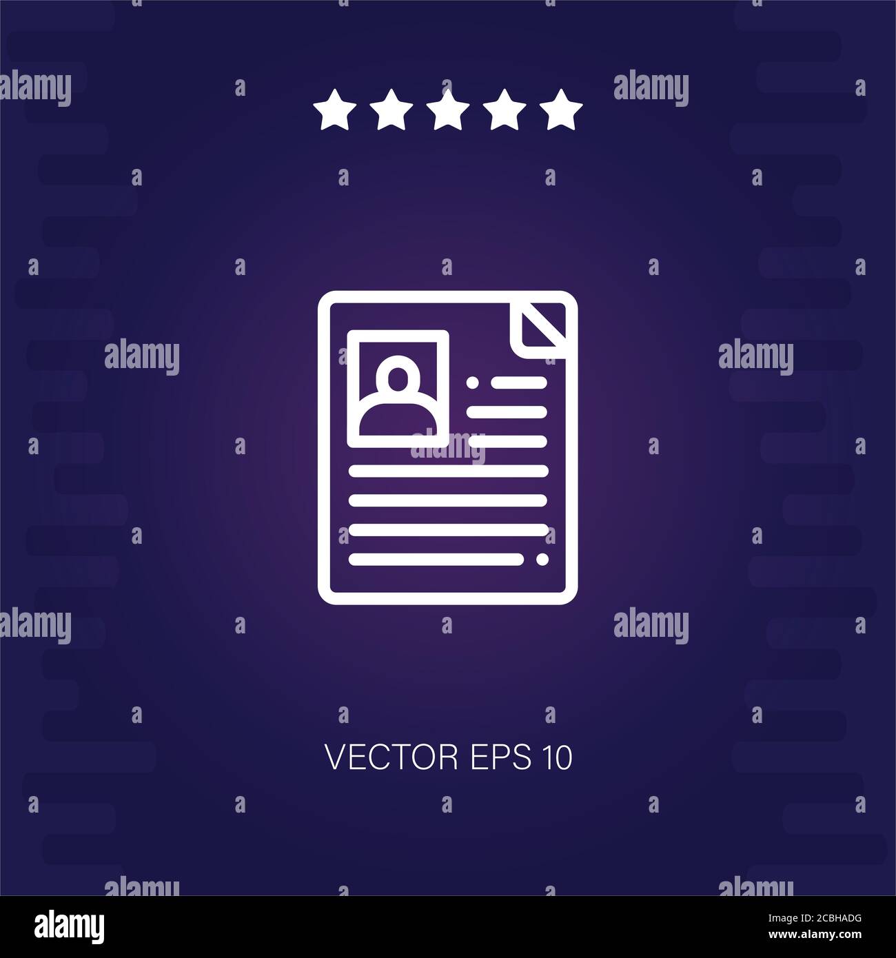 personal profile vector icon modern illustration Stock Vector Image ...