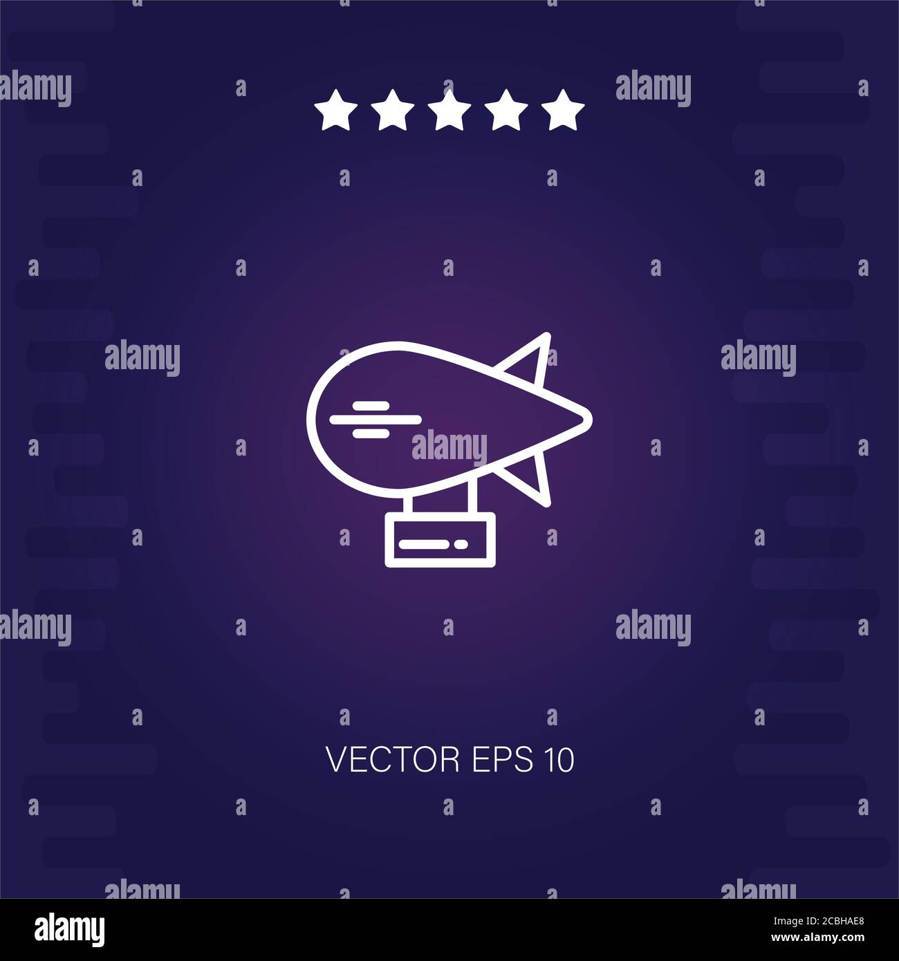 zeppelin vector icon modern illustration Stock Vector Image & Art - Alamy