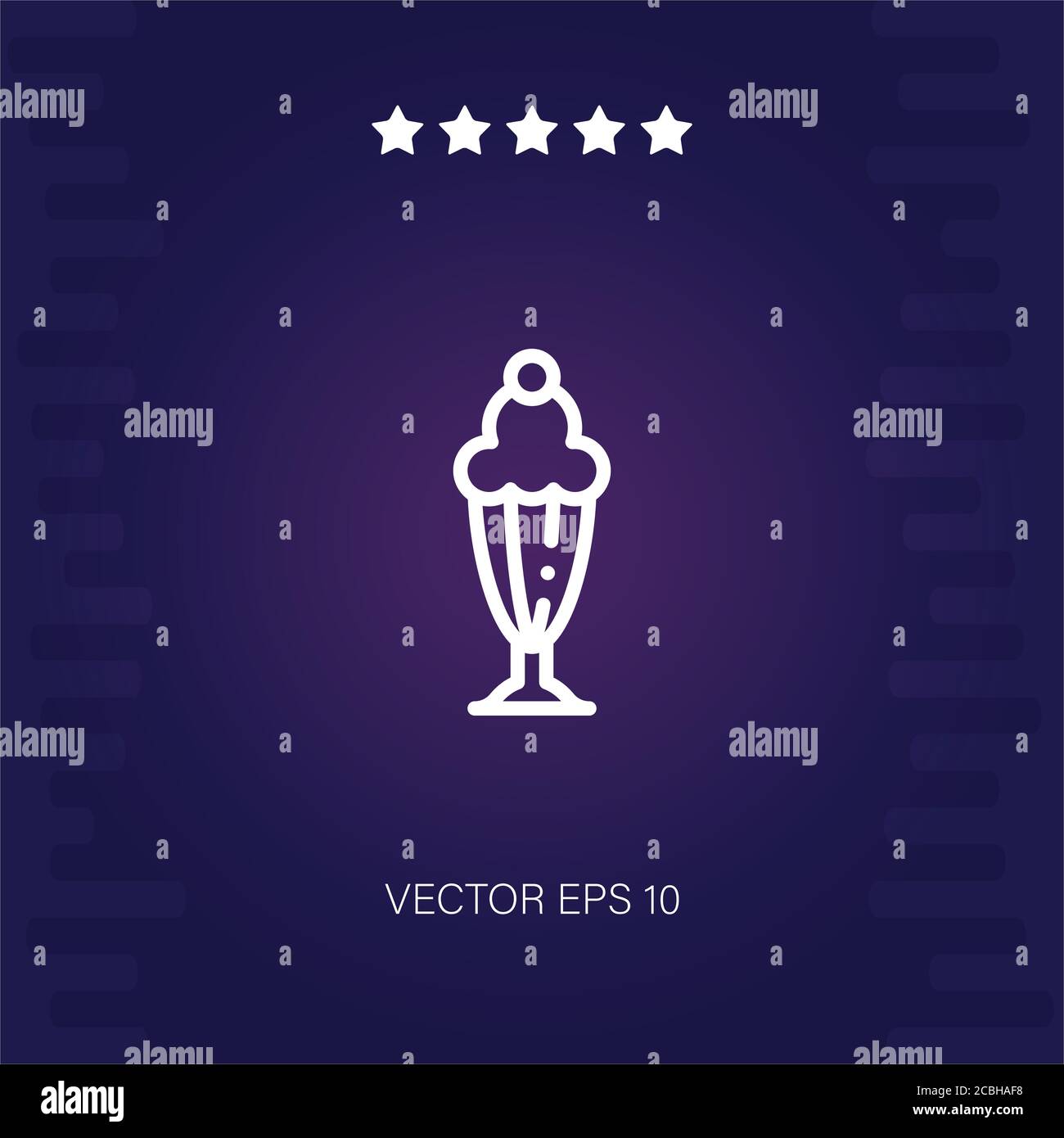 milkshake vector icon modern illustration Stock Vector Image & Art - Alamy