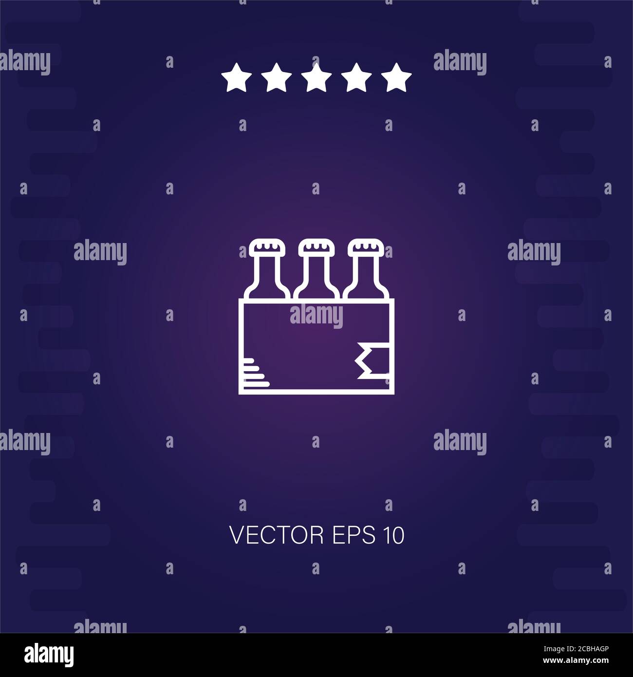 pack vector icon modern illustration Stock Vector Image & Art - Alamy
