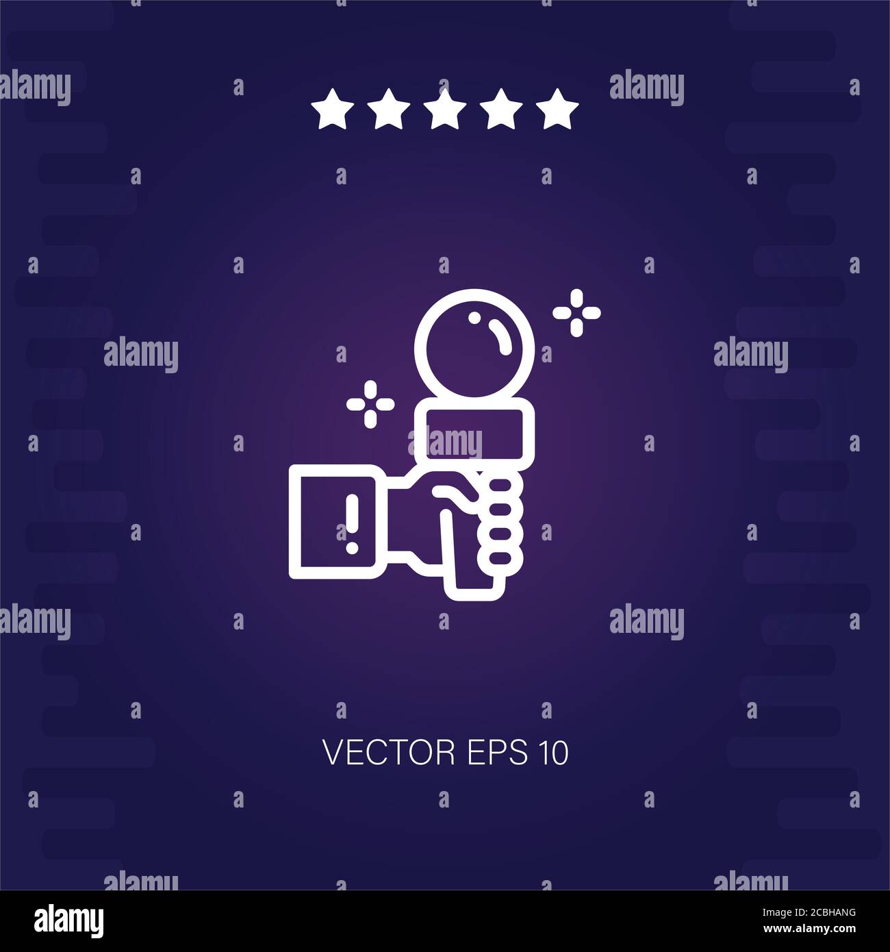 interview vector icon modern illustration Stock Vector Image & Art - Alamy
