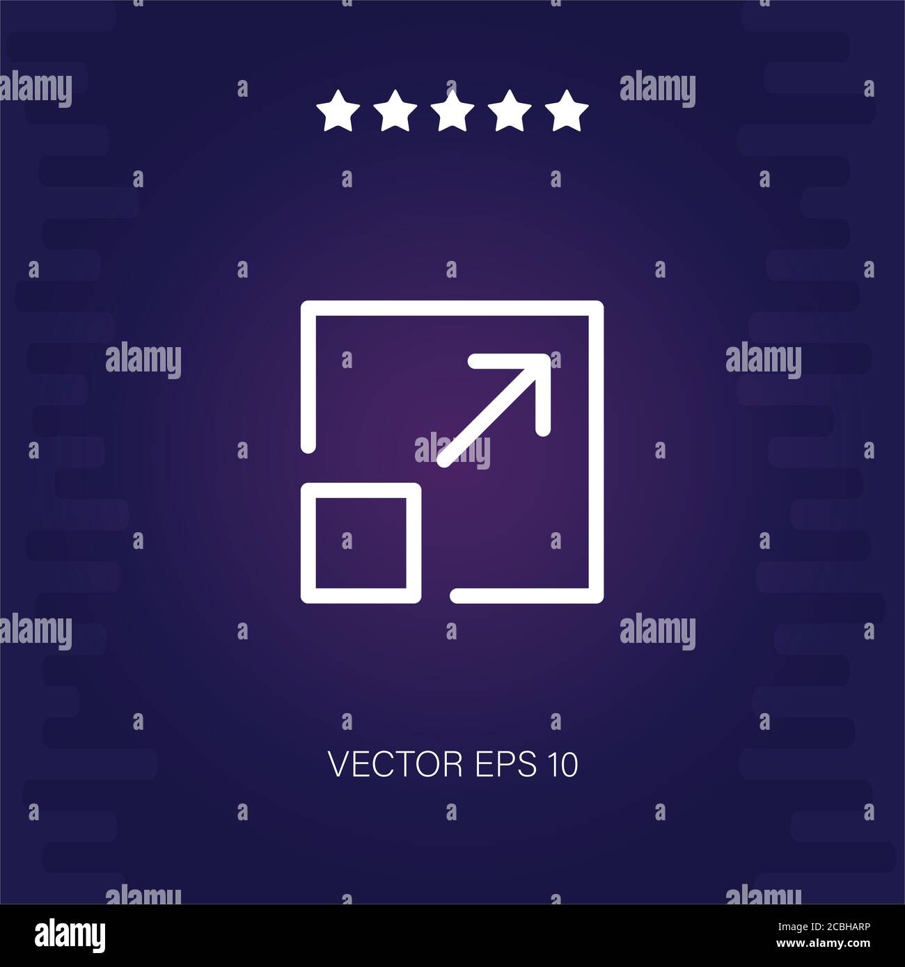 expand vector icon modern illustration Stock Vector Image & Art - Alamy