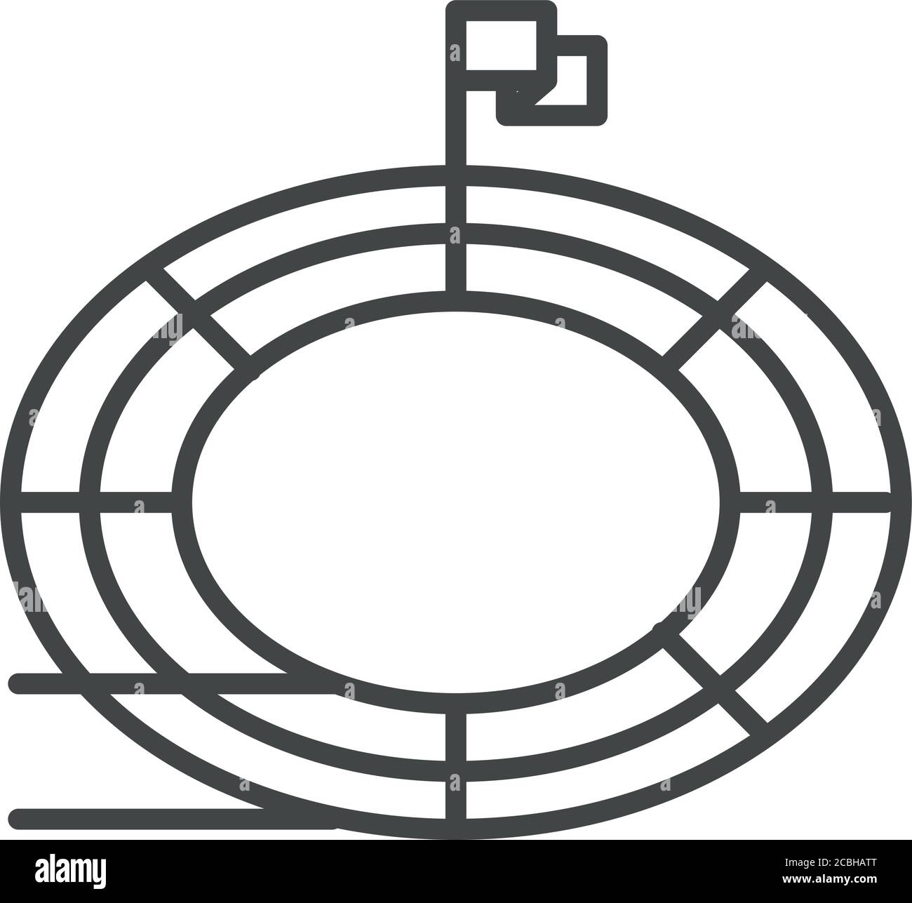 stadium race track flag running speed sportline icon design vector ...